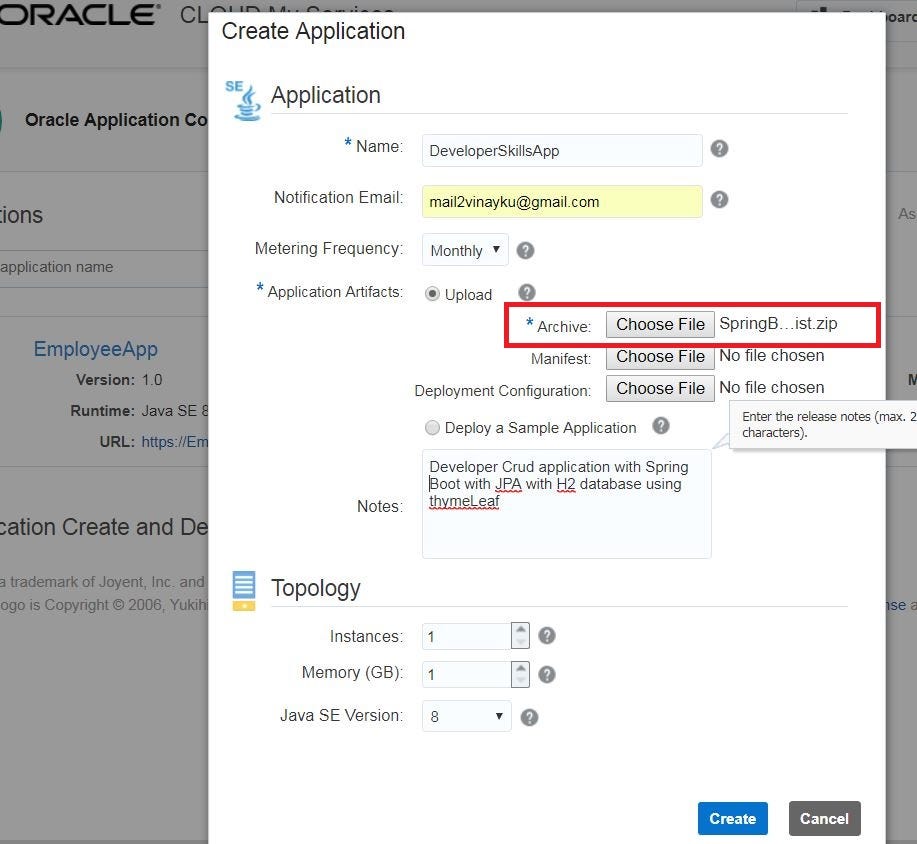 Deploying a Spring Boot Microservice to Application Container — Oracle Cloud | by vinay kumar ...