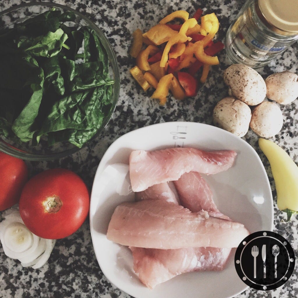 Filetes de pescado al vapor. Los fines de semana en casa, son días ...
