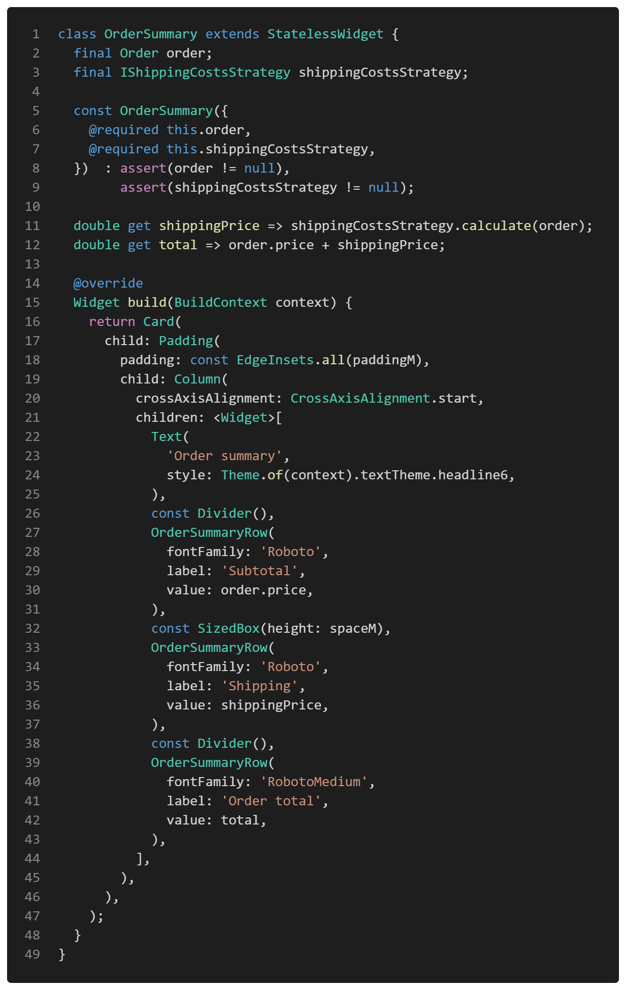 Flutter Design Patterns: 5 — Strategy | by Mangirdas Kazlauskas ...