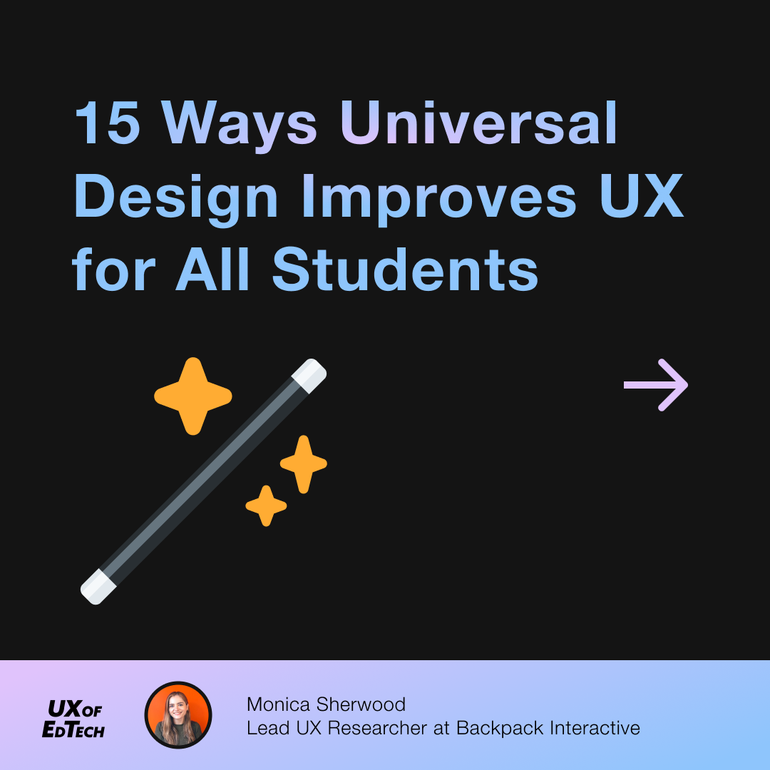 15 Ways Universal Design Improves User Experience for All Students | by ...
