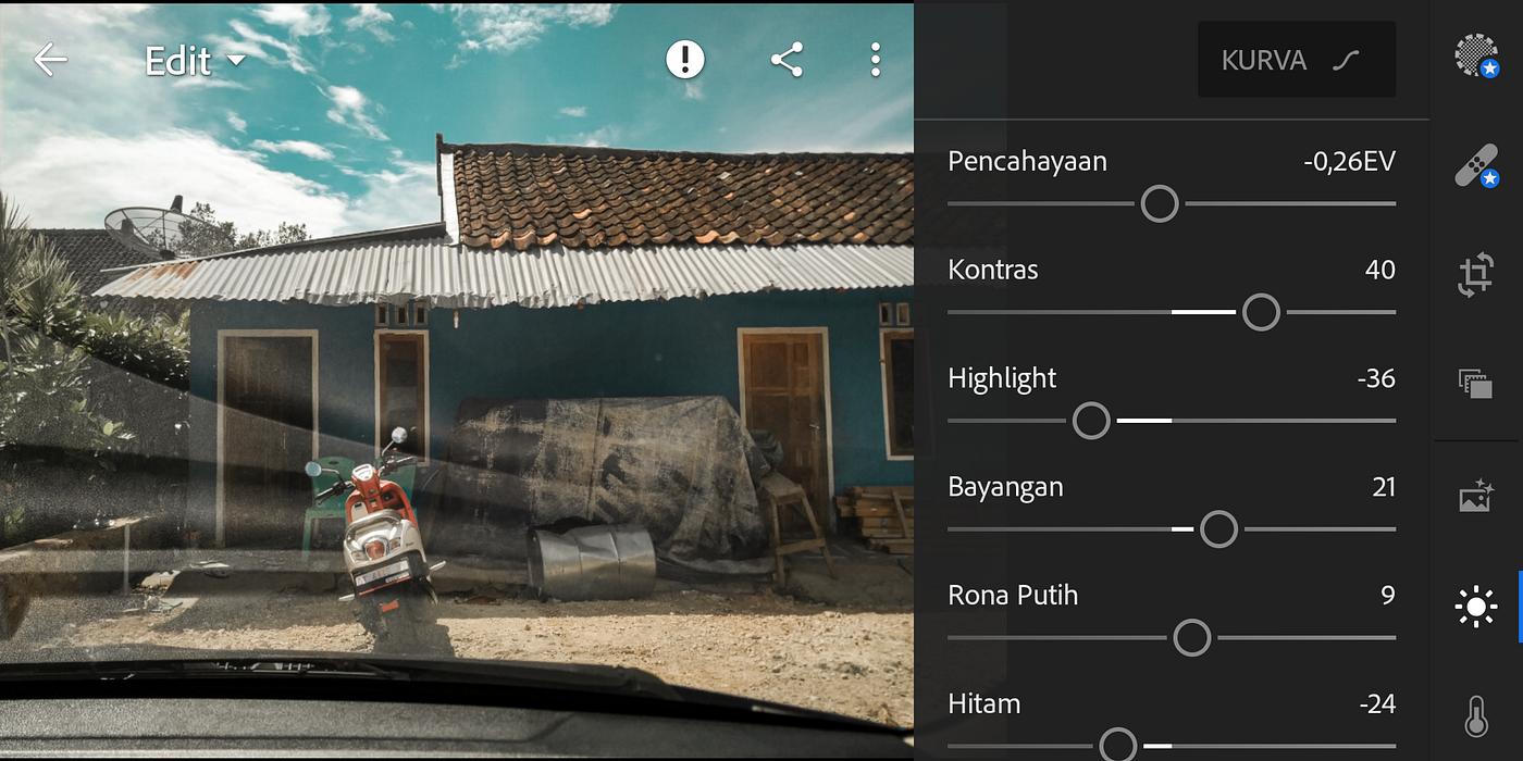 Cara Edit Foto Ala Selebgram Menggunakan Lightroom Mobile | by Retouchid | Medium