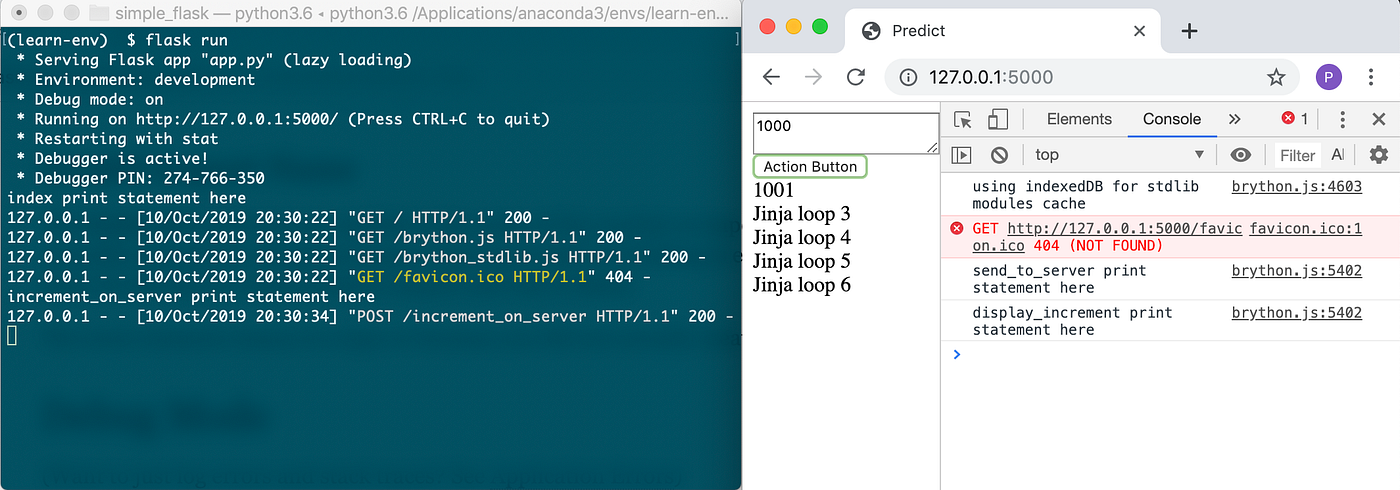 A Simple Flask App. Fun With Flask, Brython, and Jinja | by Patrick ...