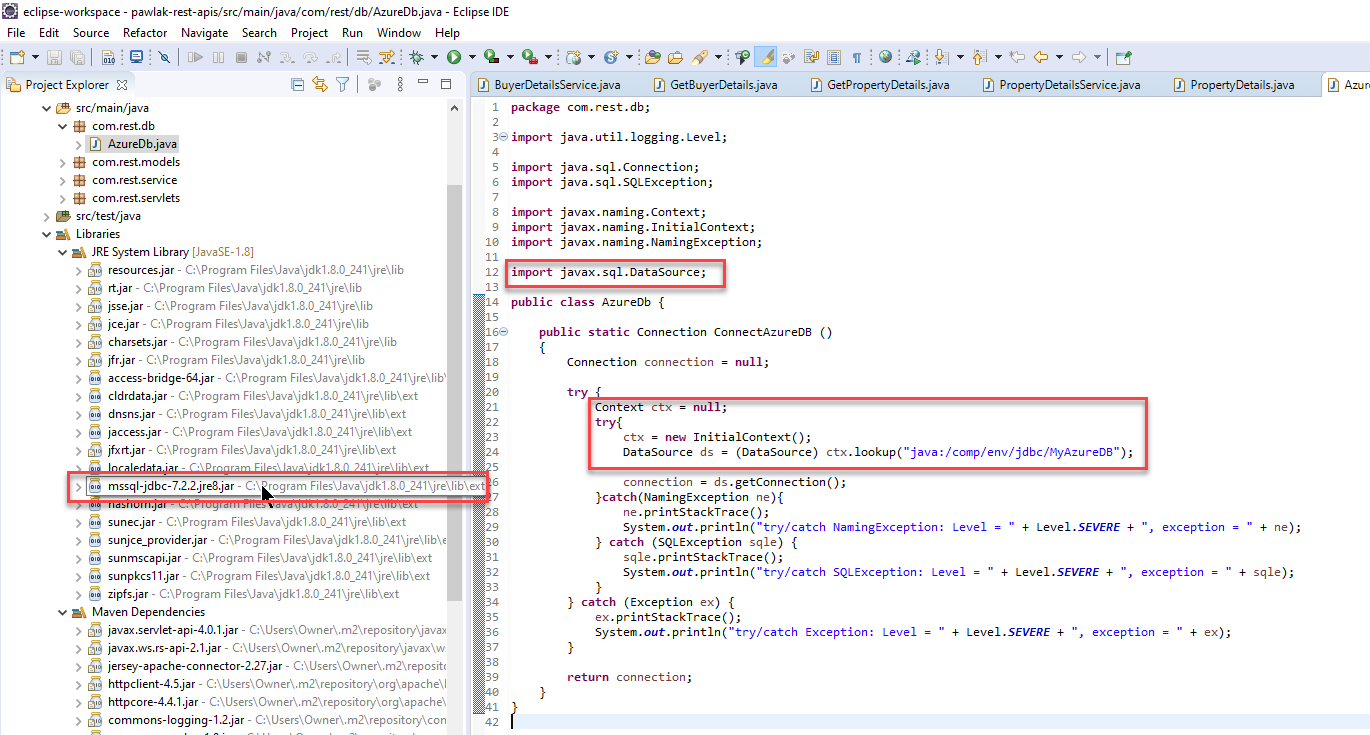 Connecting C Pythonflask Java Nodejs And Django Rest Apis To An Azureaws Mssql Server Db 4549