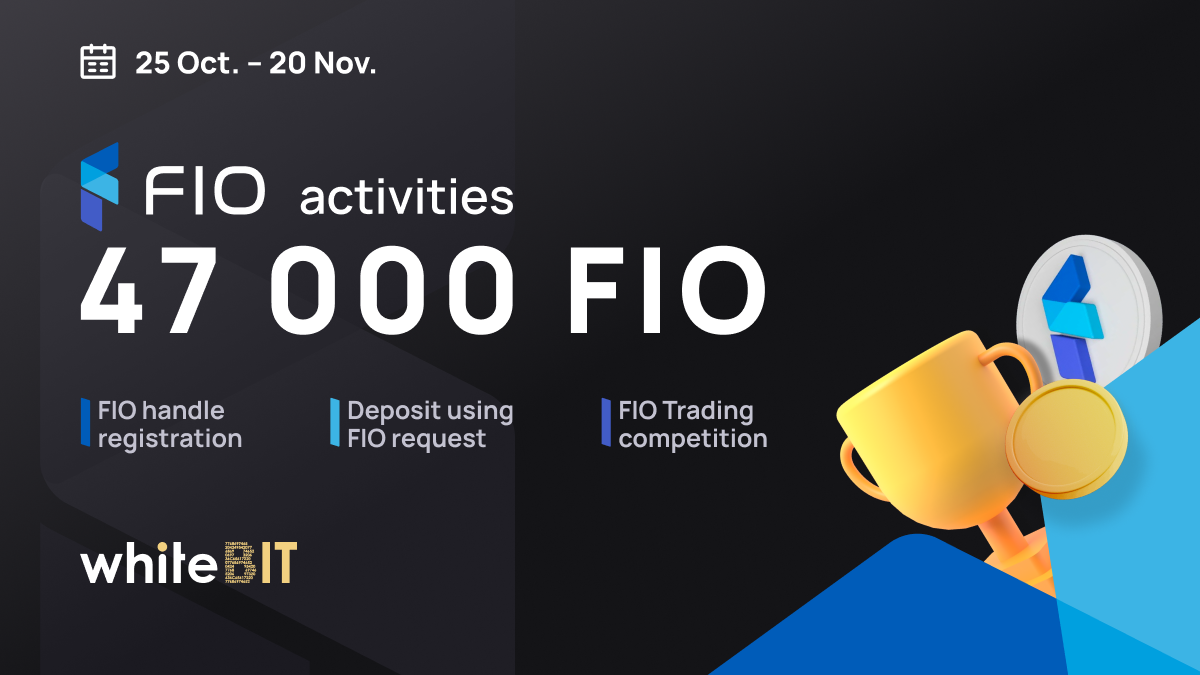 The month of FIO activities: cool prizes are guaranteed | by WhiteBIT ...