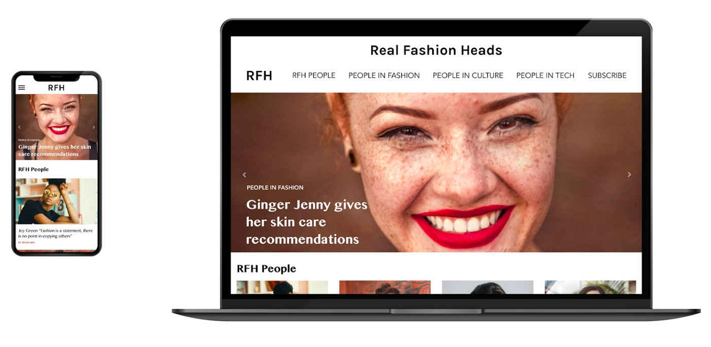 User Experience and User Interface Design for a Fashion Editorial: Real ...
