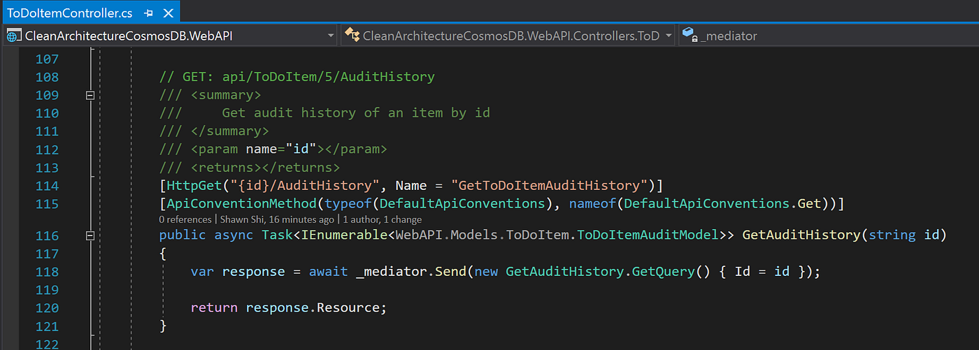 Clean Architecture — Audit Log Using Partitioned Repository Pattern With Cosmos DB | by Shawn ...