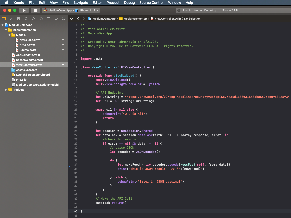 How To Parse Json In Swift 5 Parsing Json Is One The Most Common By Omer Mac Oclock Medium