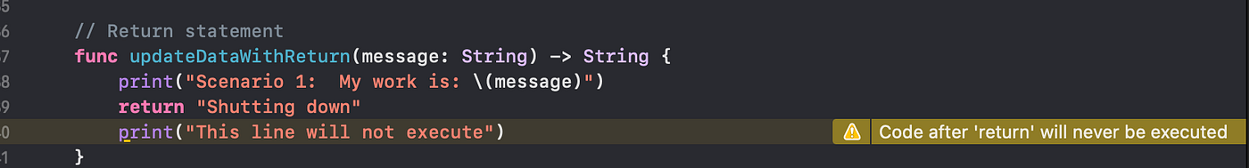Swift simplified: Completion handler vs return | by Adam Dev | Medium