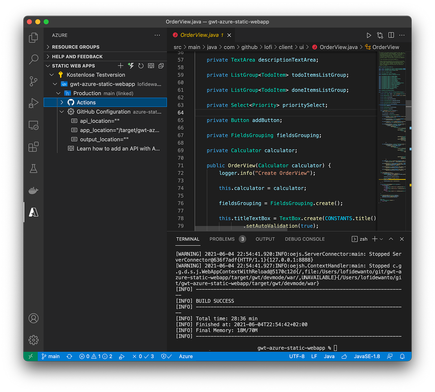 Deploy GWT / J2CL Web Apps on Azure Static Web Apps Service | by Dr. Lofi Dewanto | Geek Culture ...