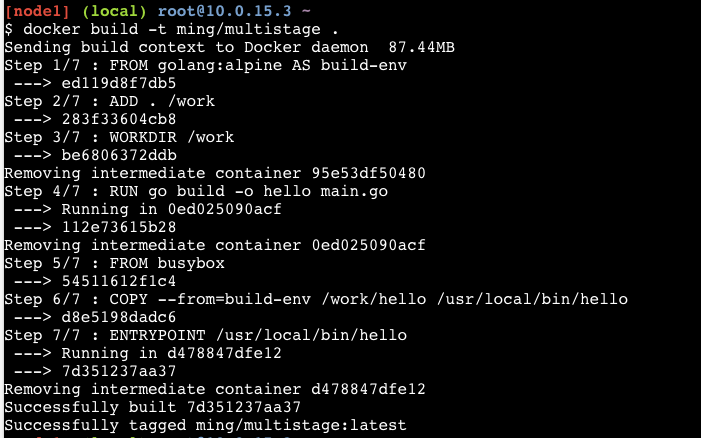 Test Multi-stage-build Feature in Docker Playground | by mingderwang ...