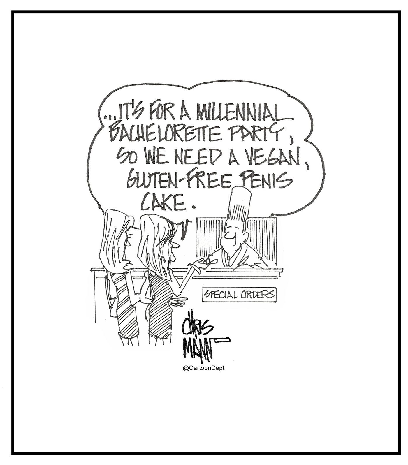 The Illustrated Millennial. Chris Manno, Cartoon Dept MFWIC | by Chris ...