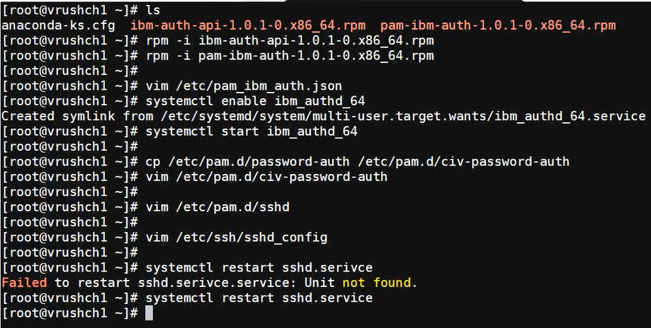 Setup of IBM Security Verify and configuring Two factor authentication for SSH on RedHat Linux ...