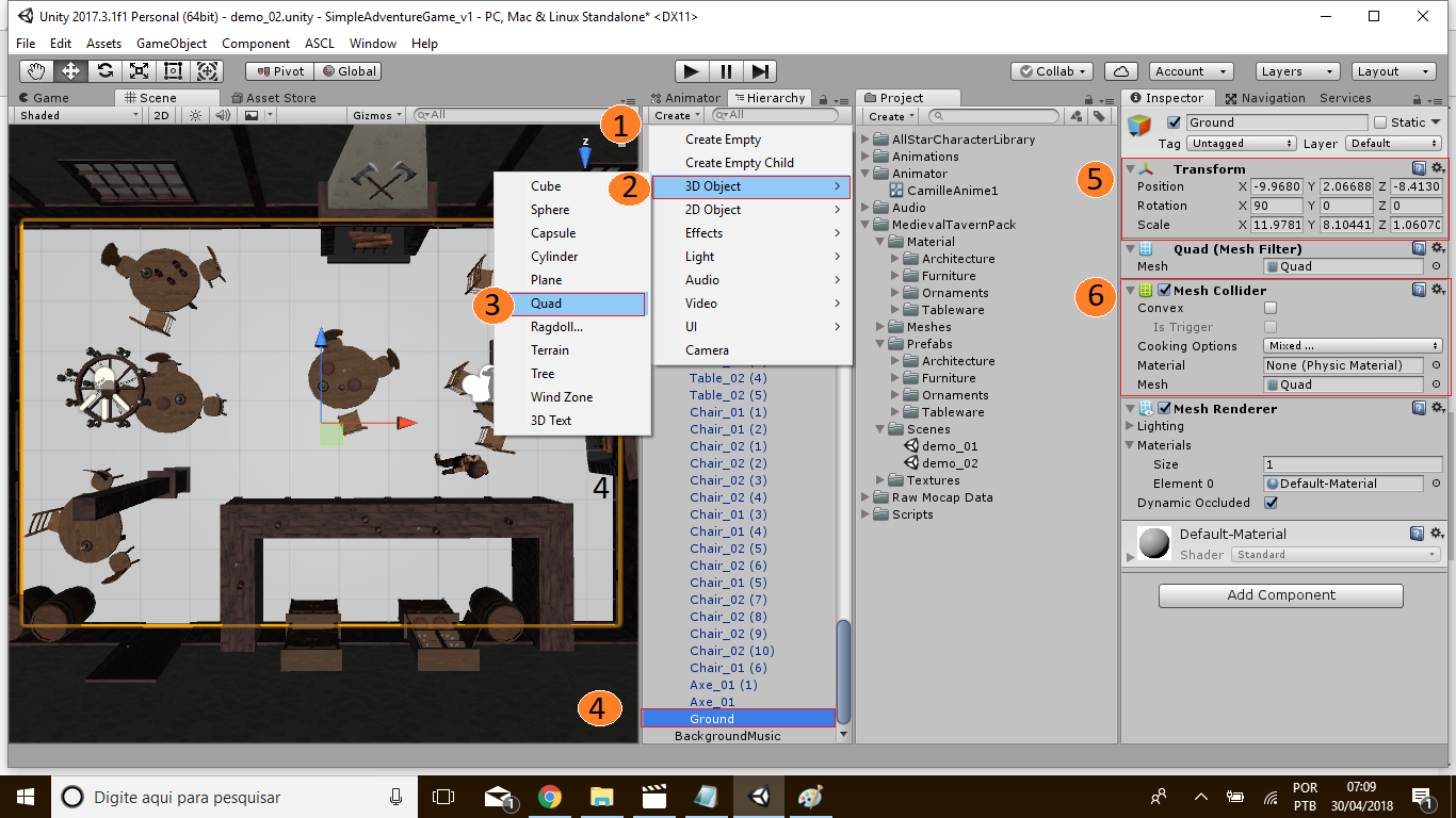 EventSystem — Learning-By-Doing: A Game in Unity | by J3 | KidsTronics ...