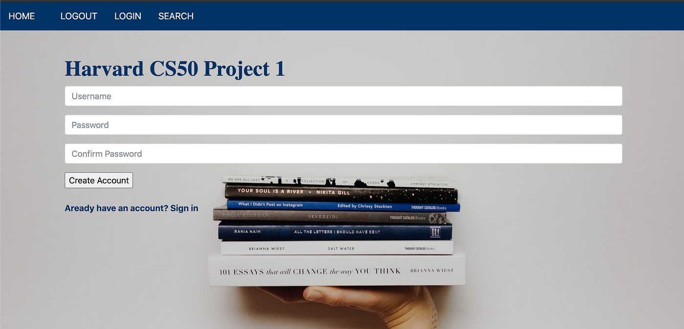 Harvard CS50: Building a Book Review Website with Python, Flask & SQL | by Chidumga Izuzu | Medium
