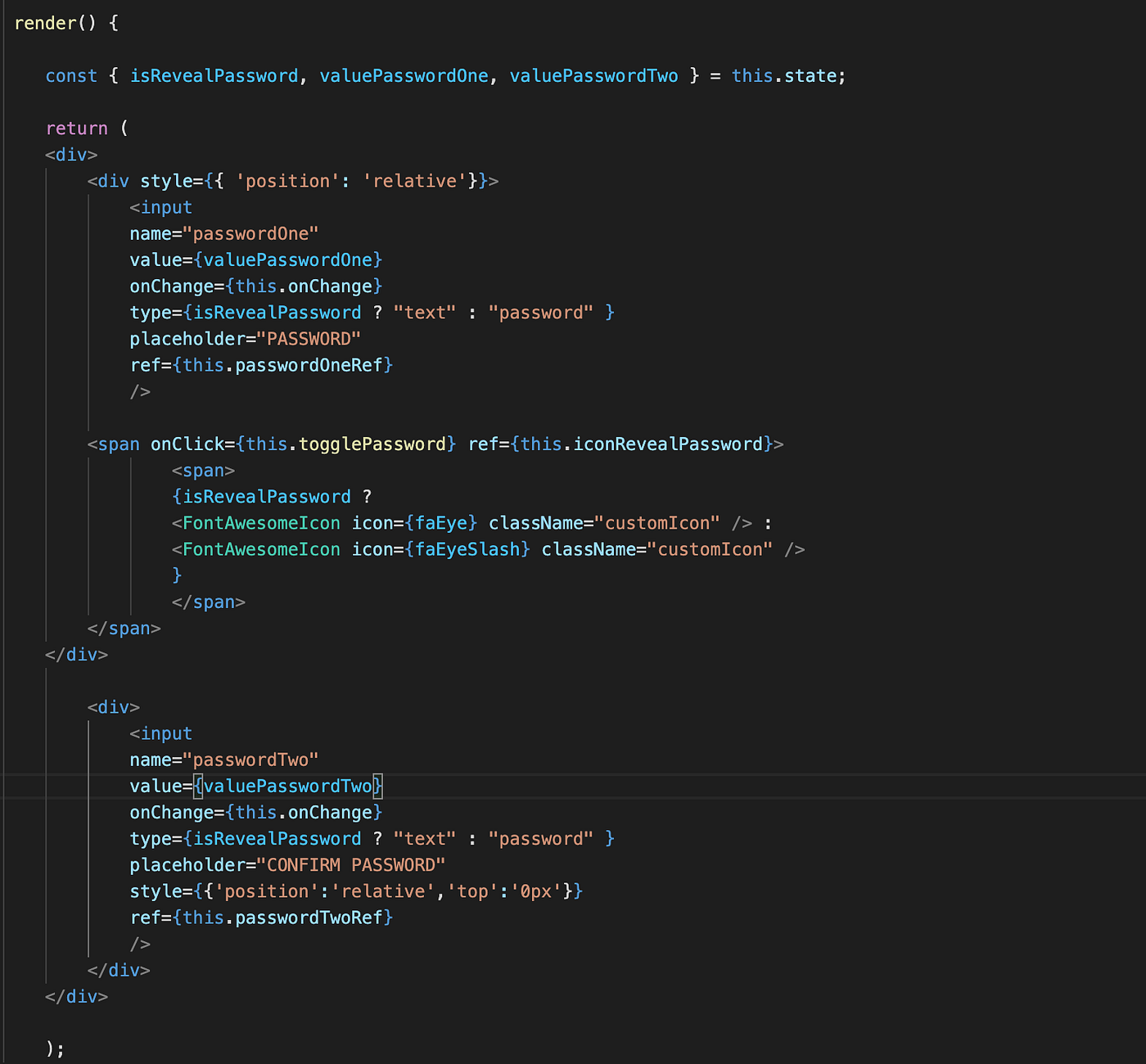 How to Create Show & Hide Password Functionality in ReactJS | by Bryant ...