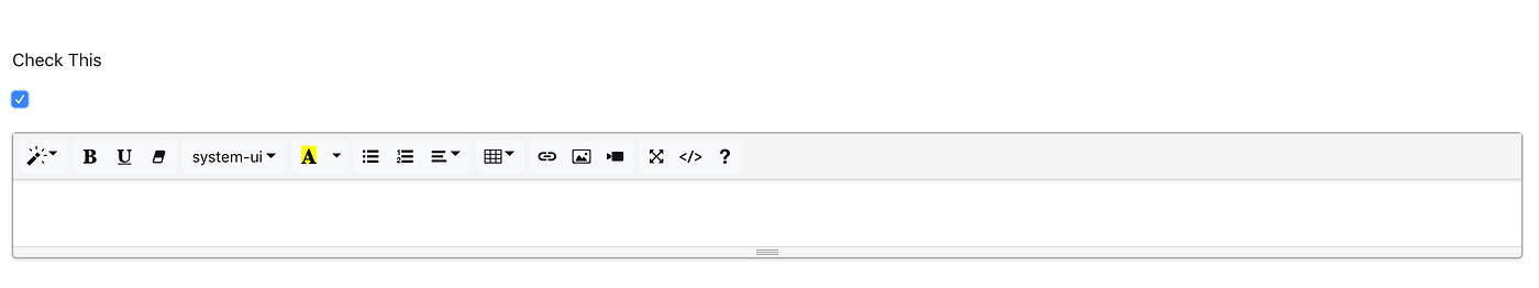 Fix Show SummerNote (WYSWIG) Issue on textarea (When Checkbox is checked) :) | by Ashutosh ...