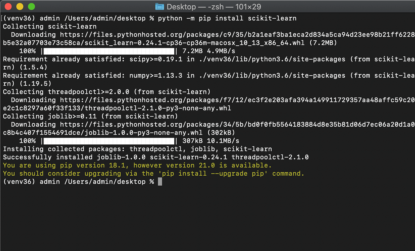 How to Install the Python Environment for AI and Machine Learning on Mac | by David Littlefield ...
