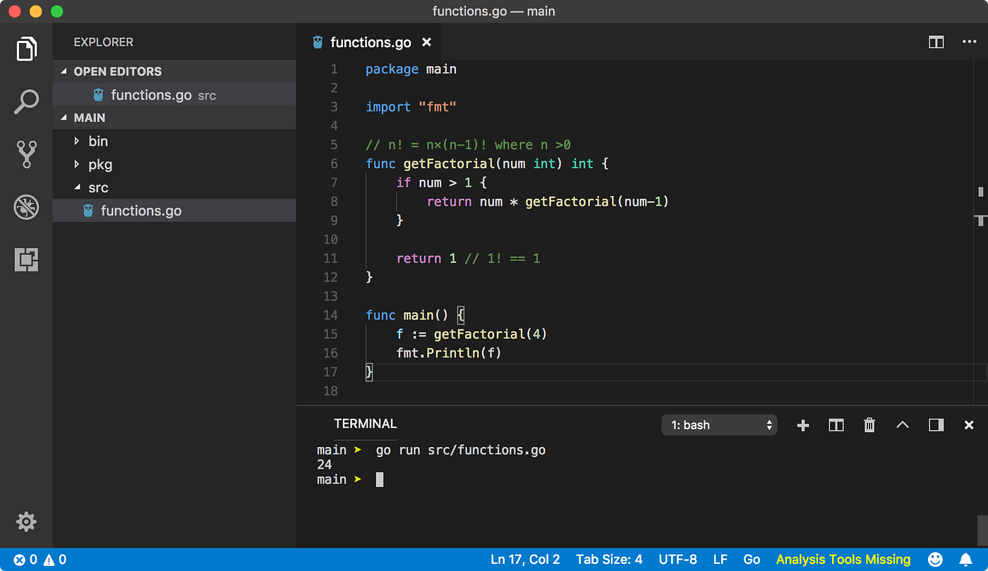 The anatomy of Functions in Go. Like JavaScript, functions in Go are ...