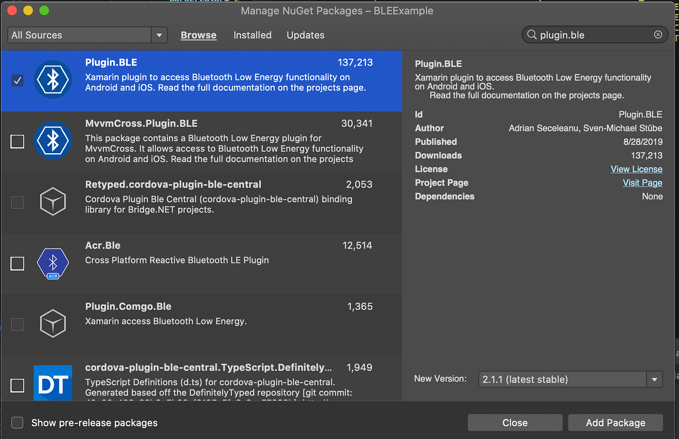 Xamarin Forms BLE Parte 1. ¿Que necesitamos para Escanear… | by oSv@ldO Marquez | Medium