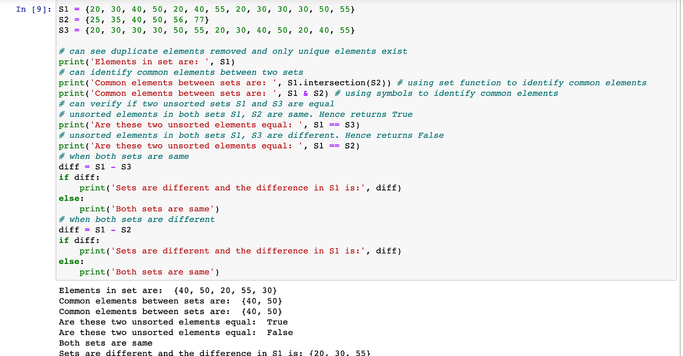 Sets the Maths one — Python. Sets are mutable data type objects… | by Krishna B | Analytics ...