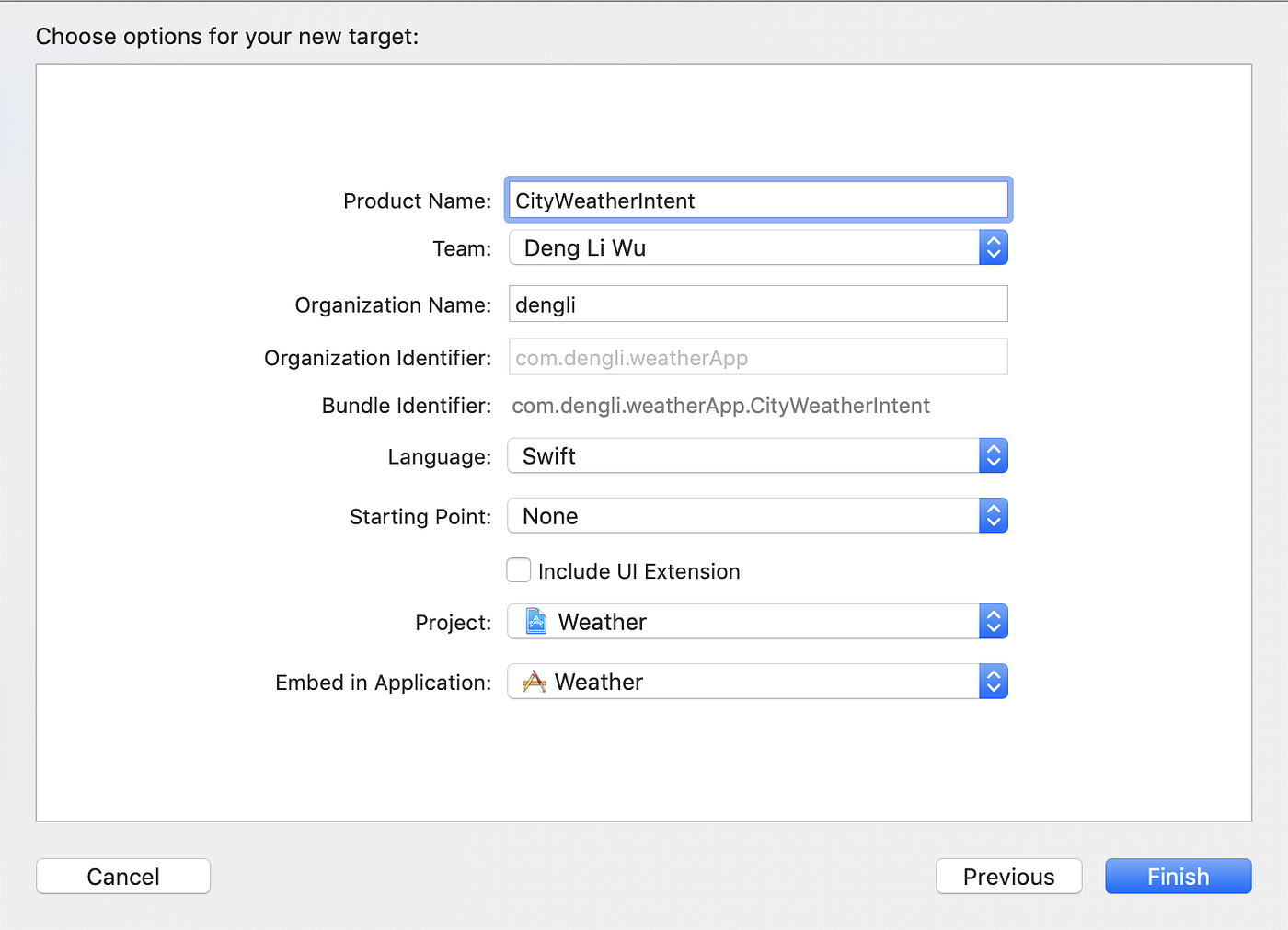 Siri Shortcut Tutorial using Custom Intent | by David Wu | ITNEXT