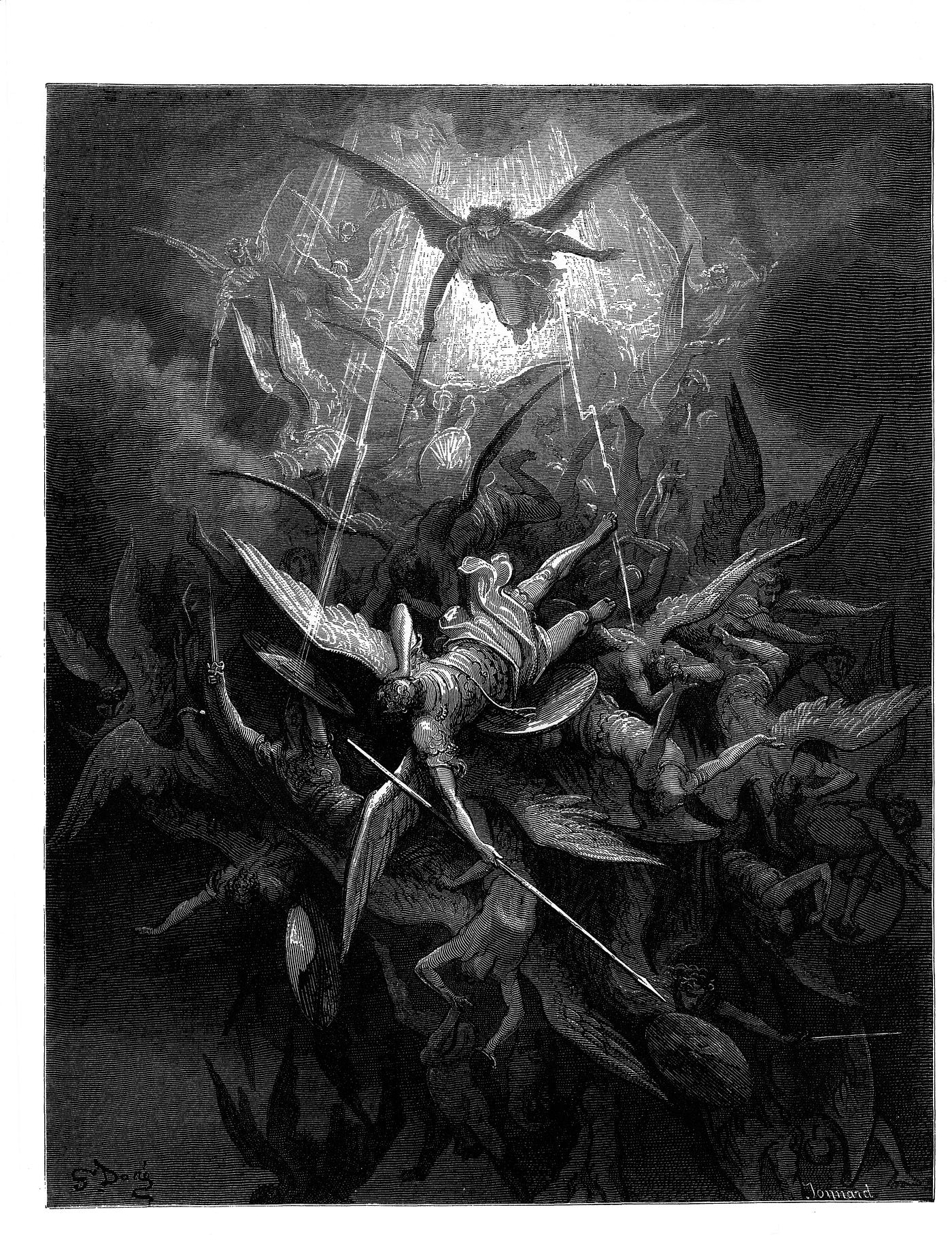 Rebellion in Paradise — Lucifer and His Angels Cast Out of Heaven | by ...