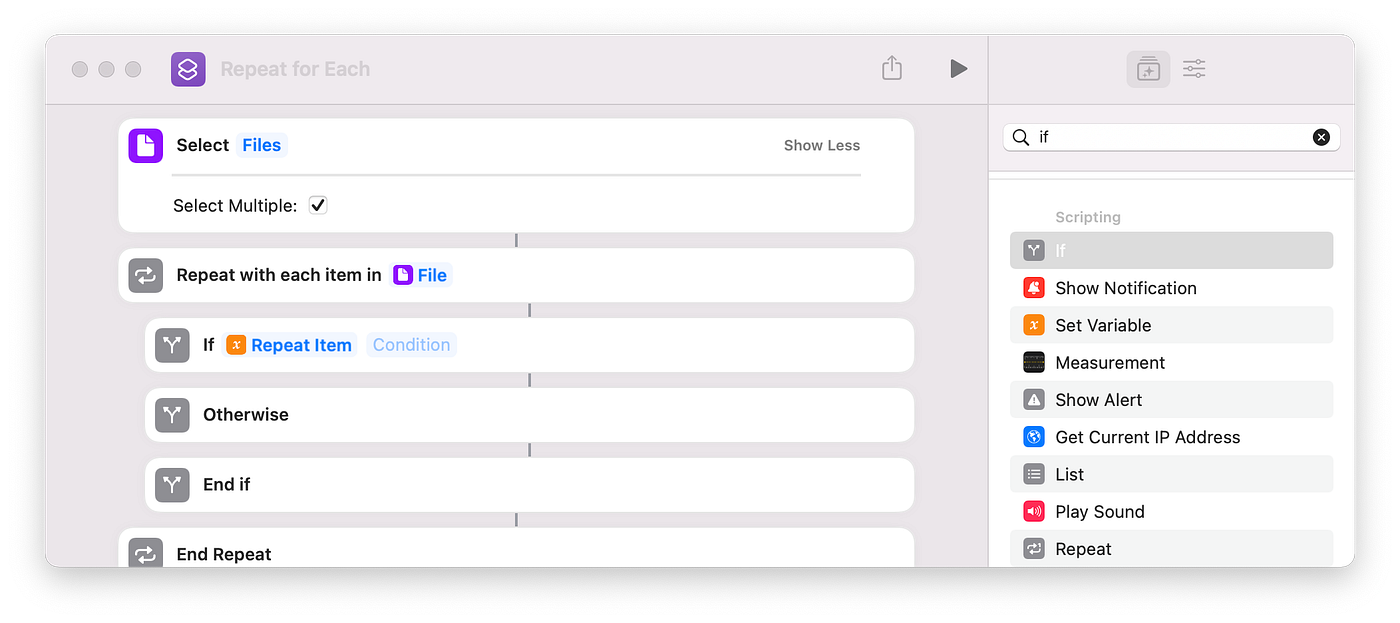 Creating macOS Monterey Shortcuts for Multiple files | by richard moult ...