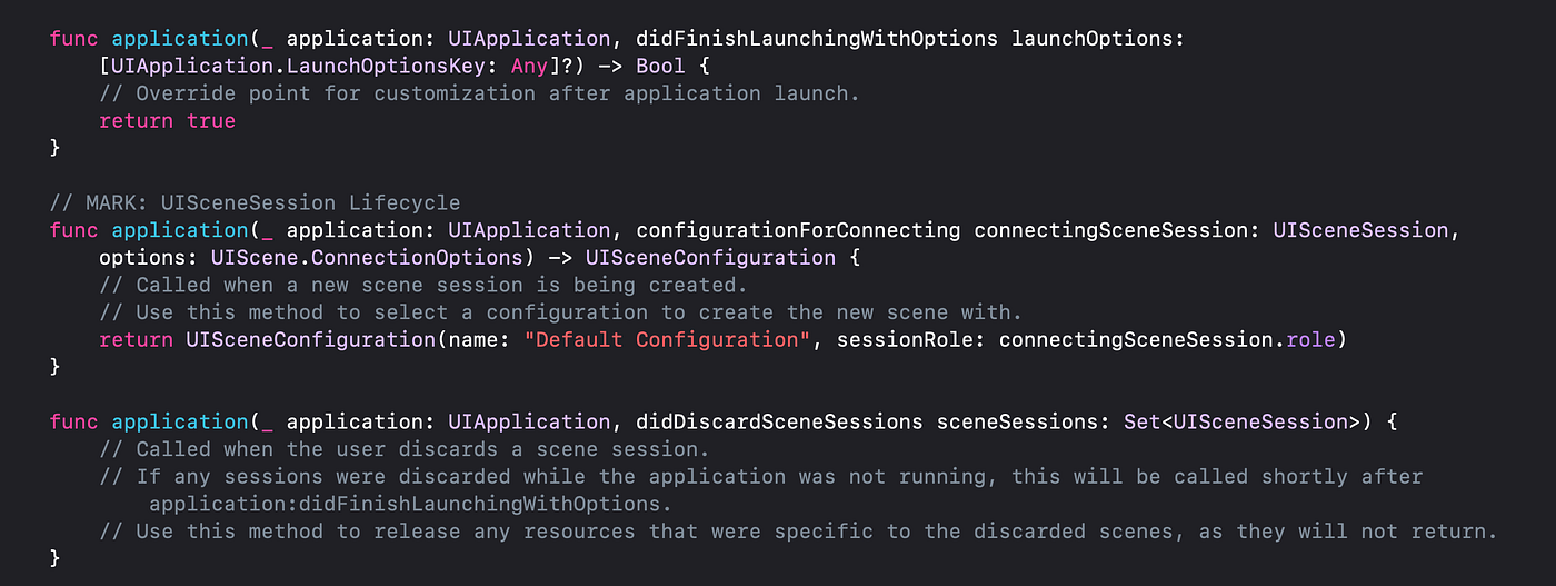 Scene Delegate in iOS 13. Since iOS 13 scene delegate added… | by Amit Kumar | Mac O’Clock | Medium