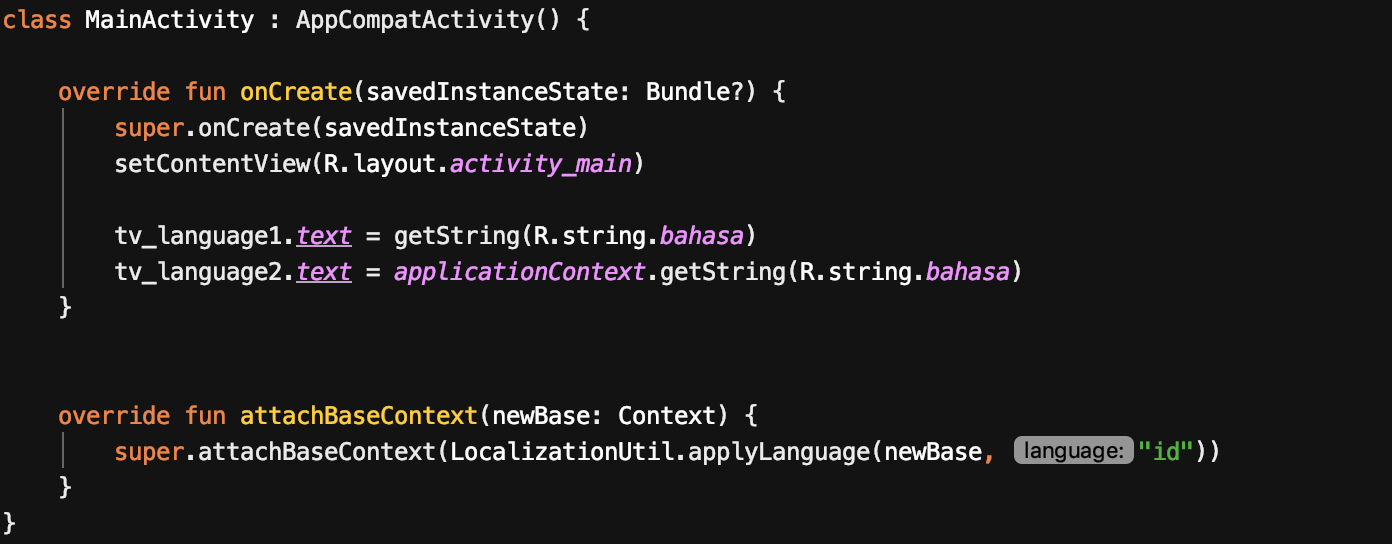 Change Language in Android Programmatically | by Wisnu Kurniawan | Medium