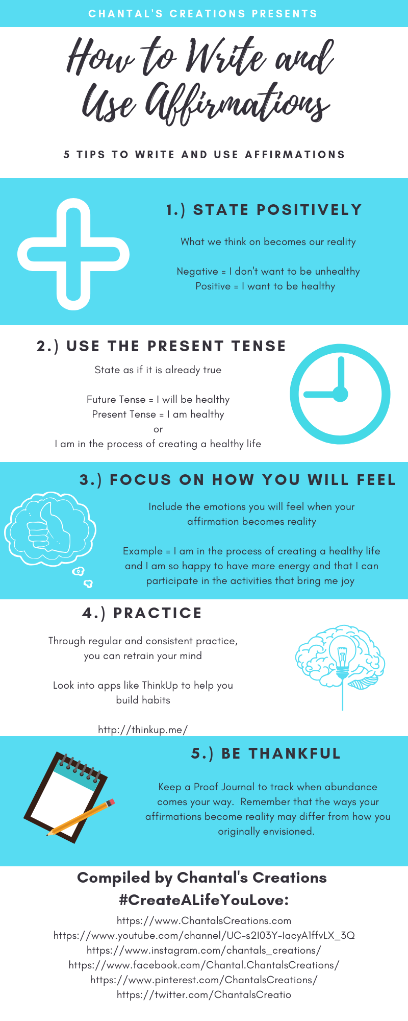5 Tips to Write and Use Affirmations | by Chantal's Creations | Medium
