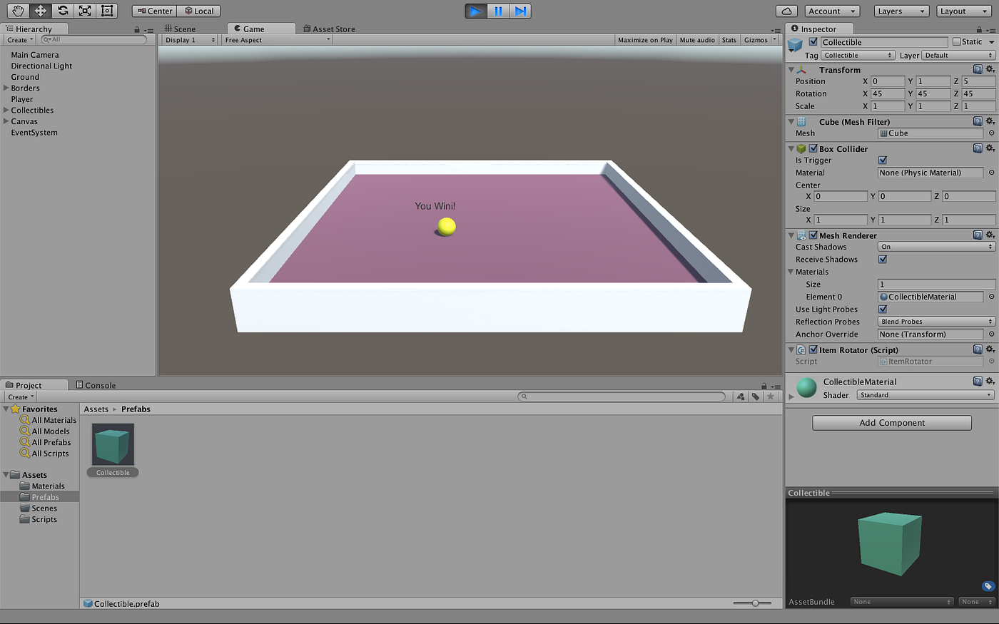 Last Night I Built My First 3D Game (Unity) | by Rob Errera | Medium