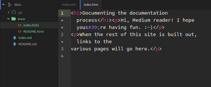 Creating a Simple Documentation Site in Markdown | by James Harris | Medium