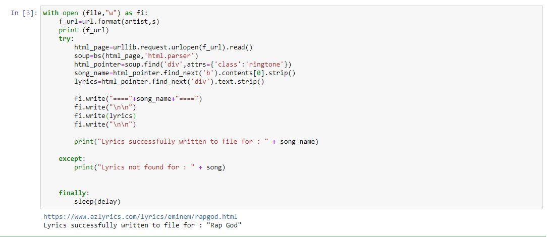 Scraping The Lyrics Of Any Song Using Python By Sandeepan Mohanty