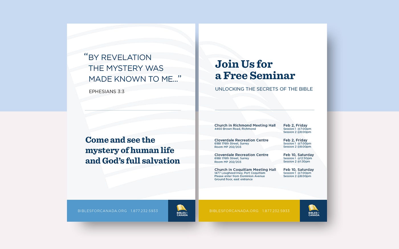 Bible seminar poster and gospel Invitation (Documentation) | by Kevin ...