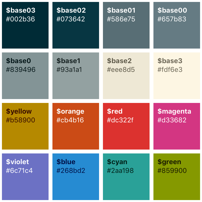 Sketch App Solarized Color Palette | by FlutterCodes | Medium