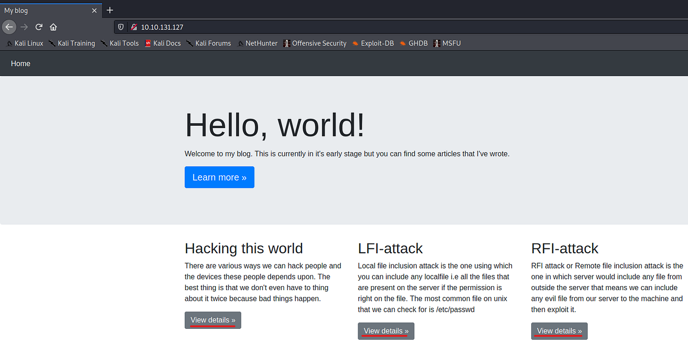 Inclusion — TryHackMe Walkthrough | by killerdaemon | Medium