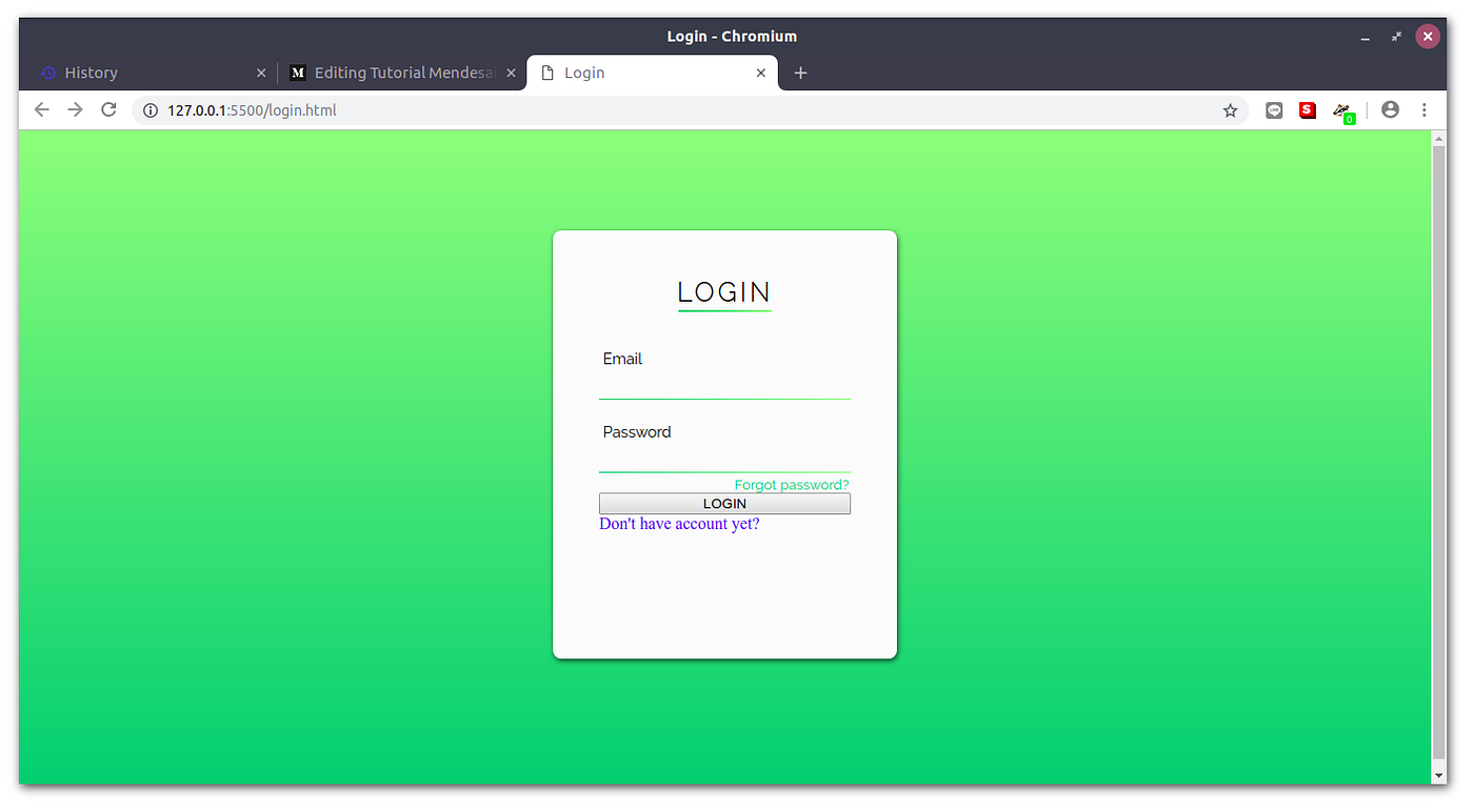 Tutorial Mendesain Form Login Menggunakan HTML&CSS | by Kimiyuki Yukawa ...