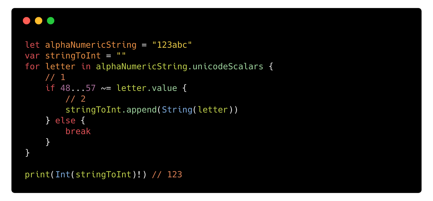 Extracting Numbers From An Alphanumeric String Using Stringunicodescalarview In Swift 4 By