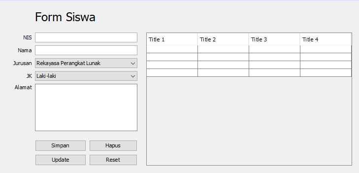 Membuat CRUD Dengan Java MySQL JFrame | Medium