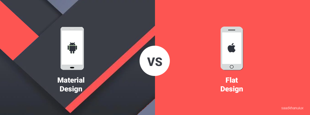 Design Language Differences:Flat Design vs. Material Design. | by Saad ...