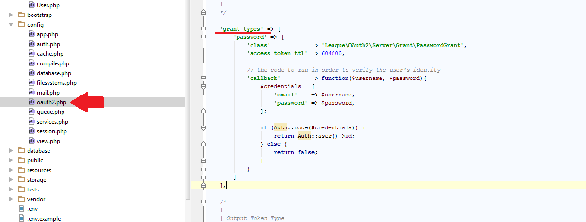 PHP OAuth 2.0 Server for Laravel. Note: a fully configured project can ...