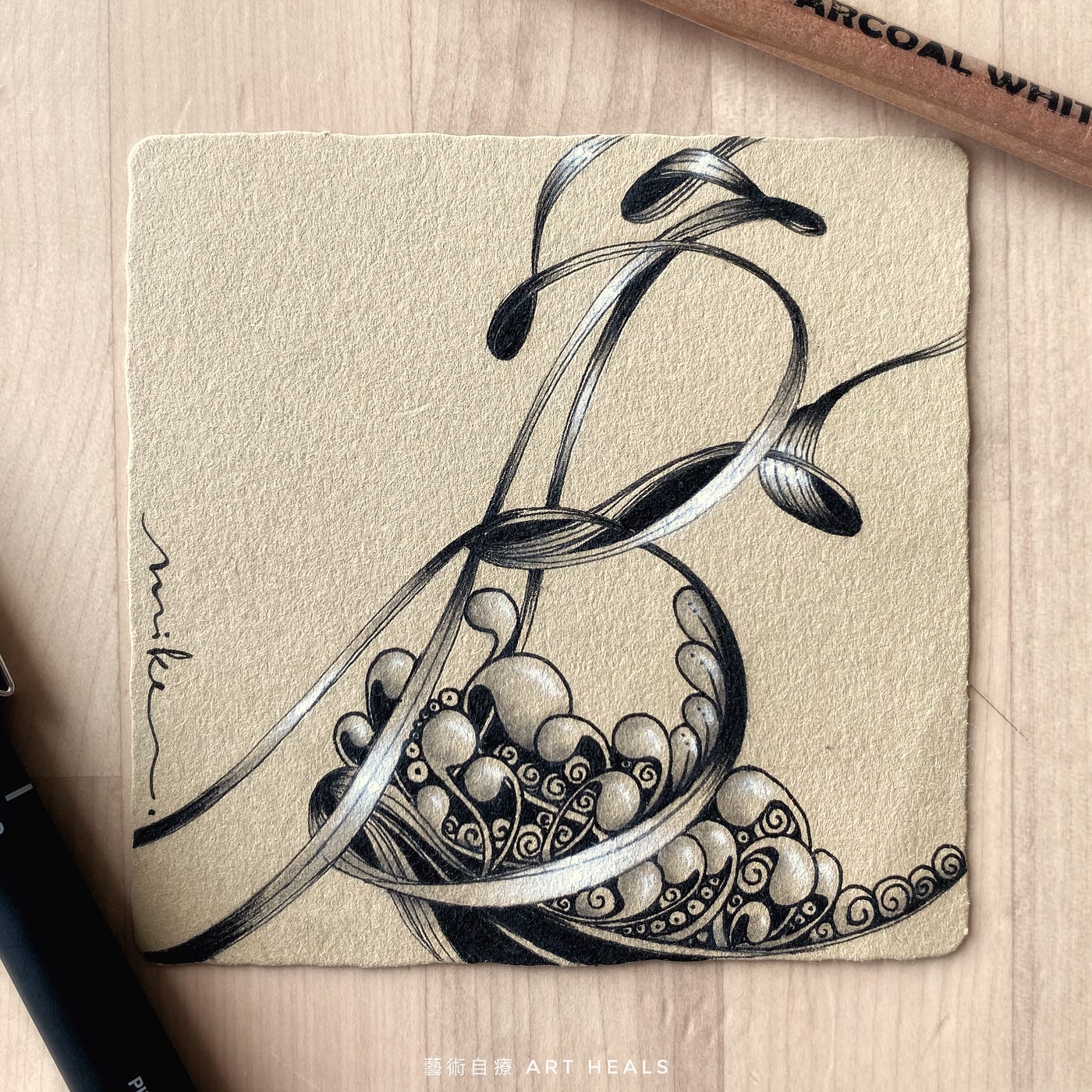 Zentangle Meets Calligraphy Again | by Mike | Art Lovers Welcome | Mar ...
