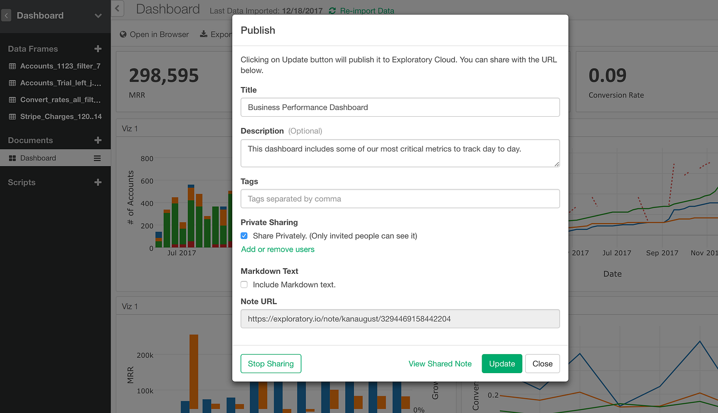 Exploratory v4.2 Released! — Dashboard, New Analytics, New Charts, and more! | by Kan Nishida ...