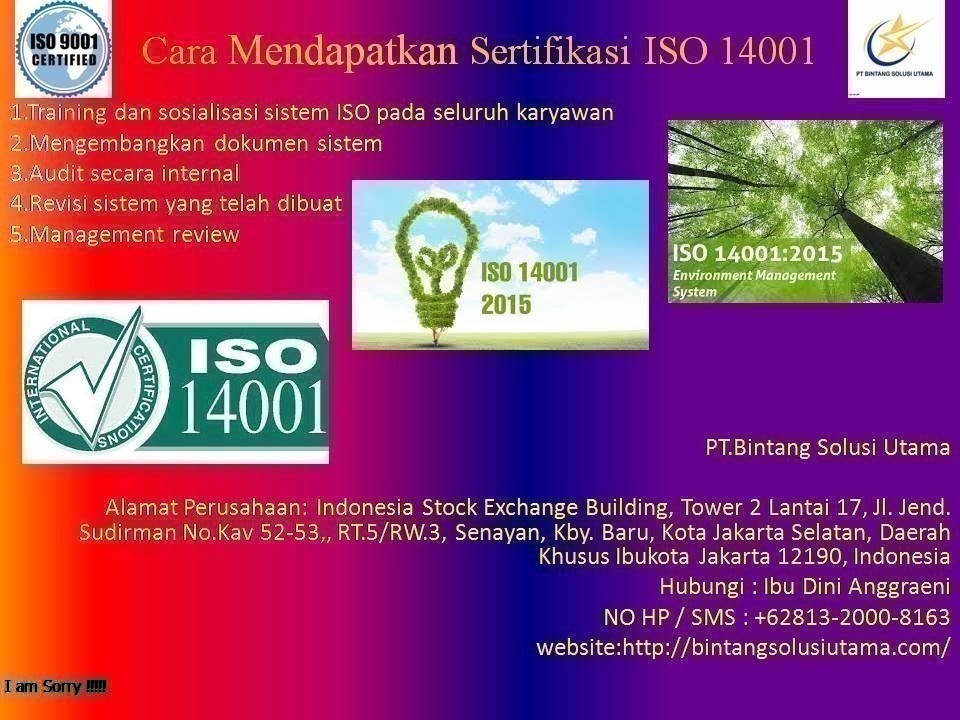 PROFESIONAL Sertifikat ISO 14001 Manajemen Lingkungan | by Badan Sertifikasi ISO | Medium