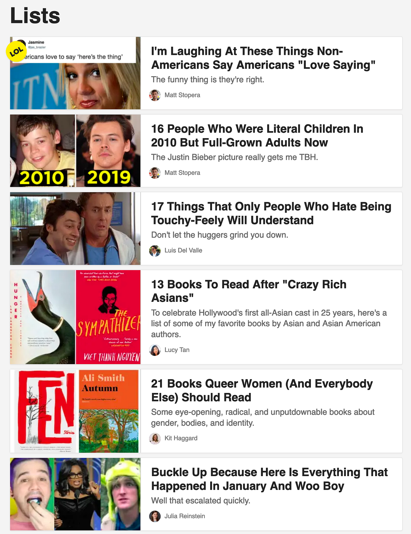 5 Things About Listicles: An Analysis | by Charlotte Barnes | Medium