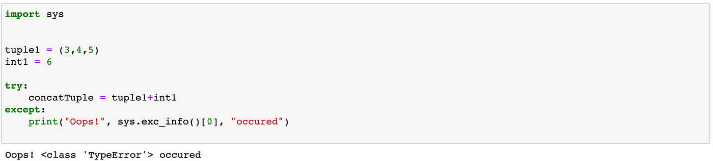 Exception Handling In Python Python Has Many Built In Exceptions By Abhishek Dutt Medium 1427