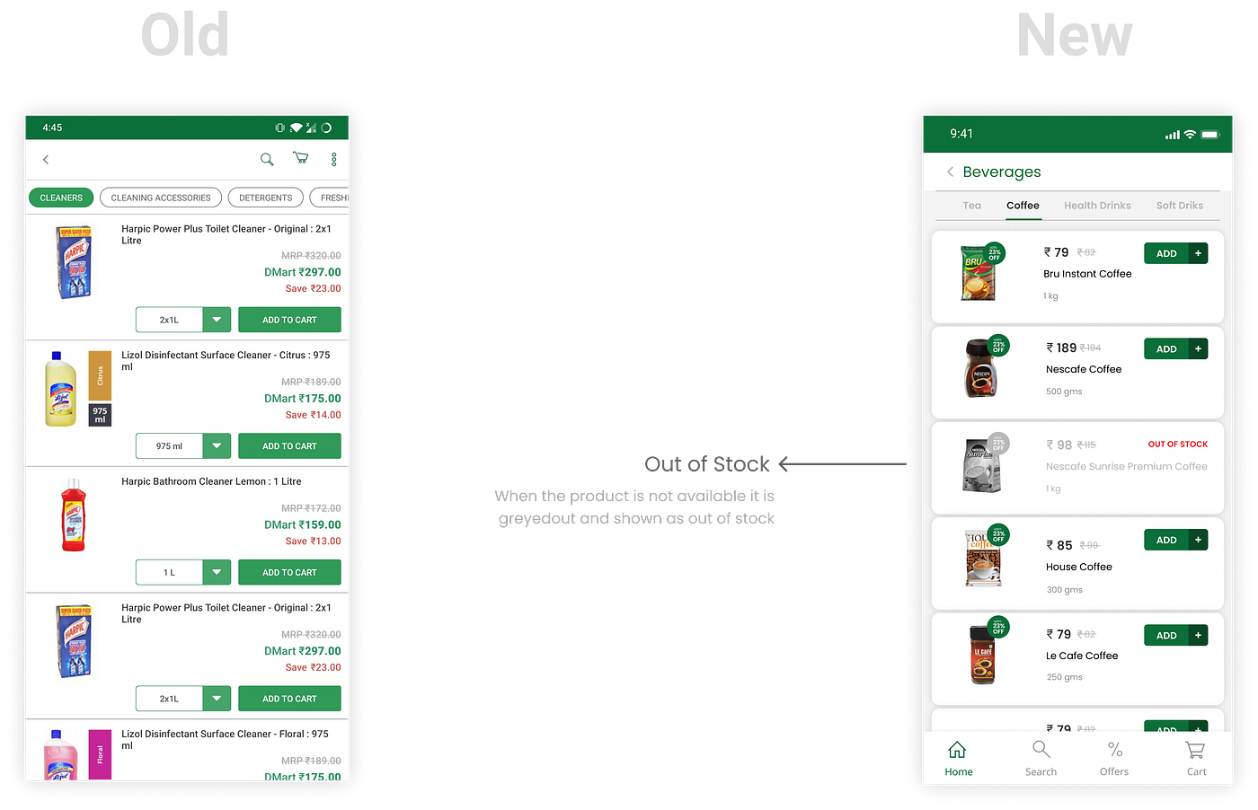 DMart Ready Online Grocery Shopping App Redesign — UI/UX Case Study ...