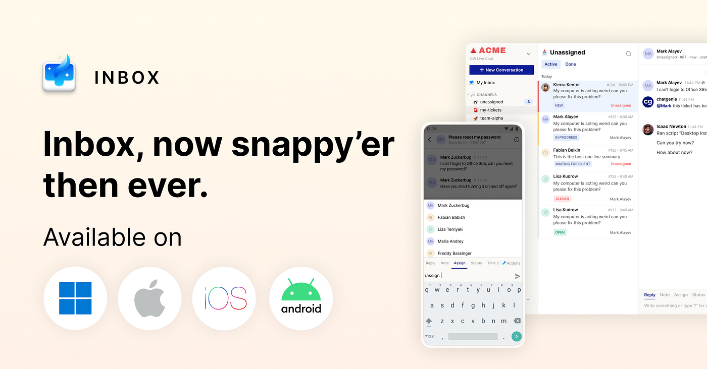 Release Notes: Notifications, after hours support, Inbox improvements ...