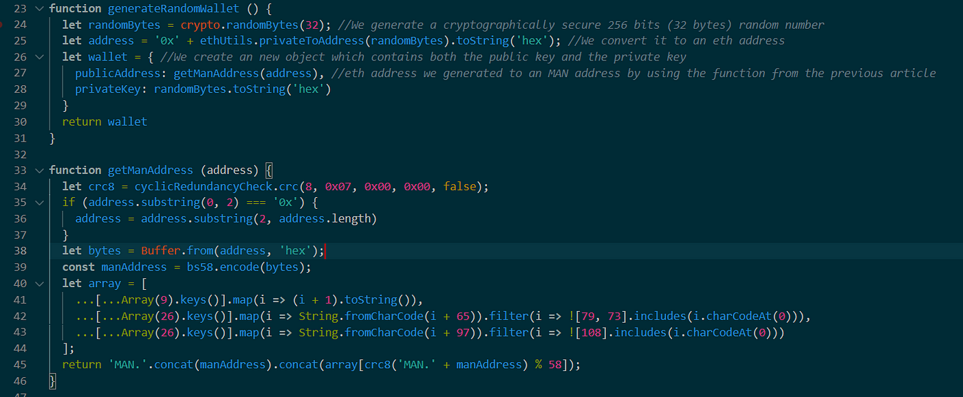 Matrix Ai Network Utils — Part 2 Generating A Vanity Address Js Nodejs Beginner Level By