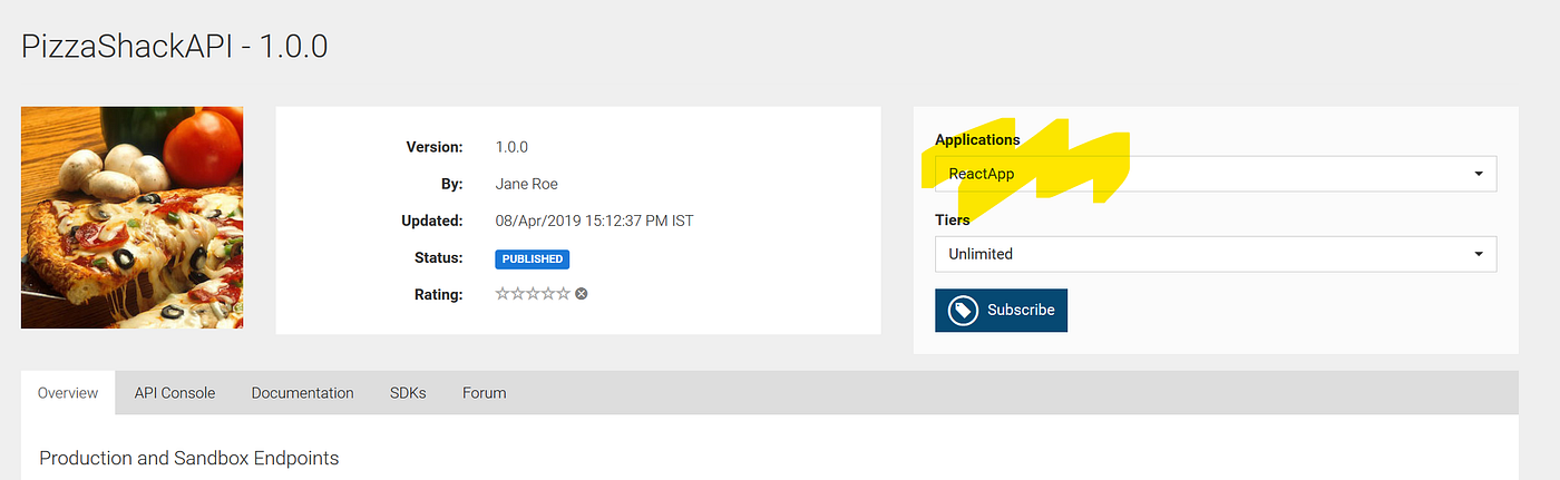 Building a React based Single Page Application to consume an API deployed in WSO2 API Manager ...